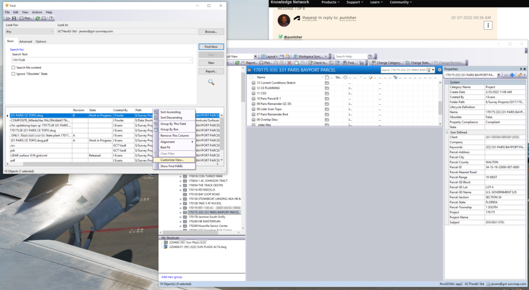 Basic Search In Autodesk Vault Find Dialog Design And Motion